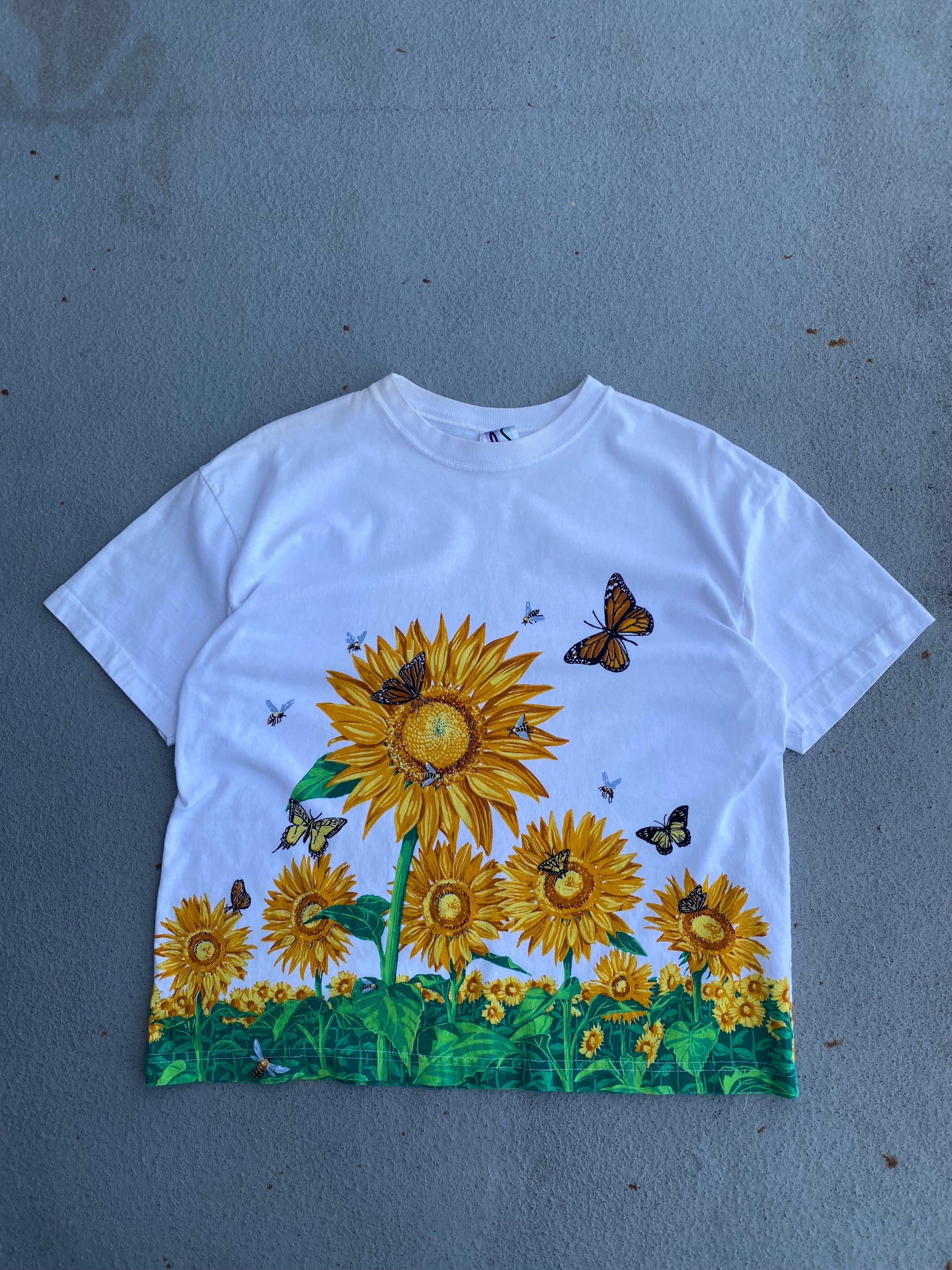 Vintage Sunflower Nature AOP Boxy Large – Easter Island Vintage